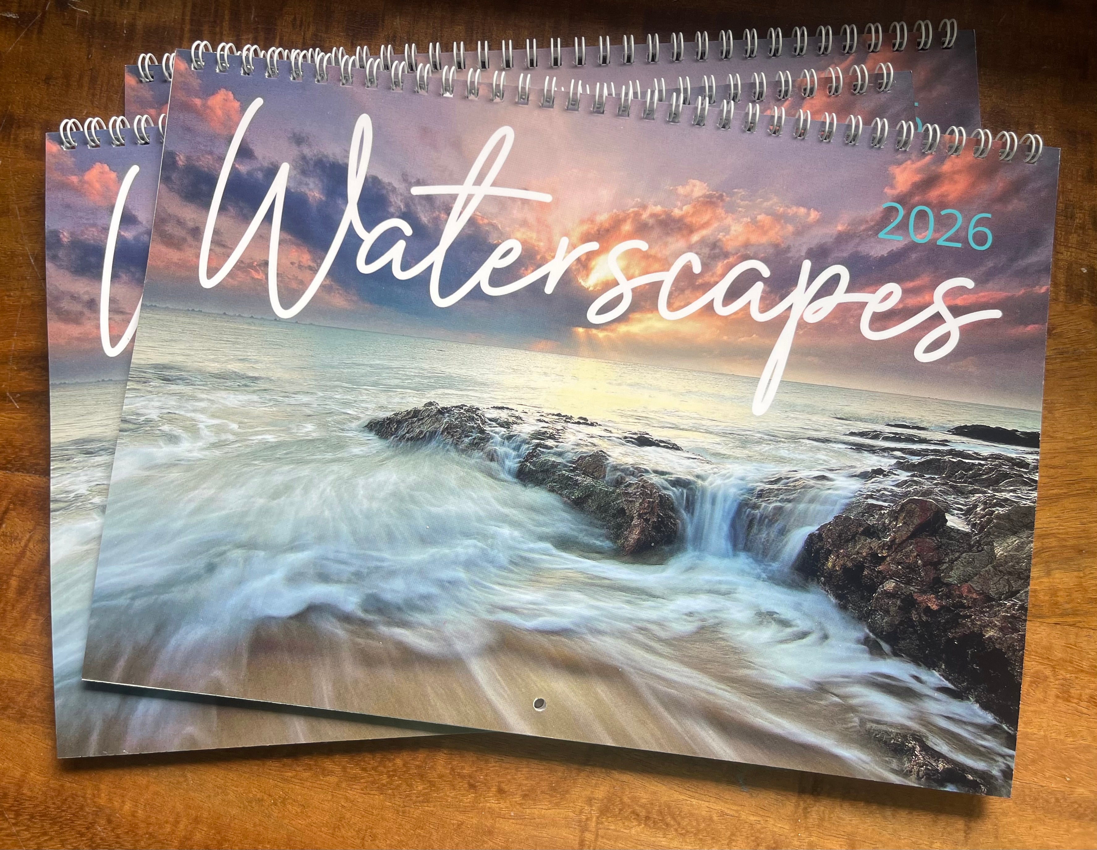Waterscapes 2026 wall calendar – Ink & Stars